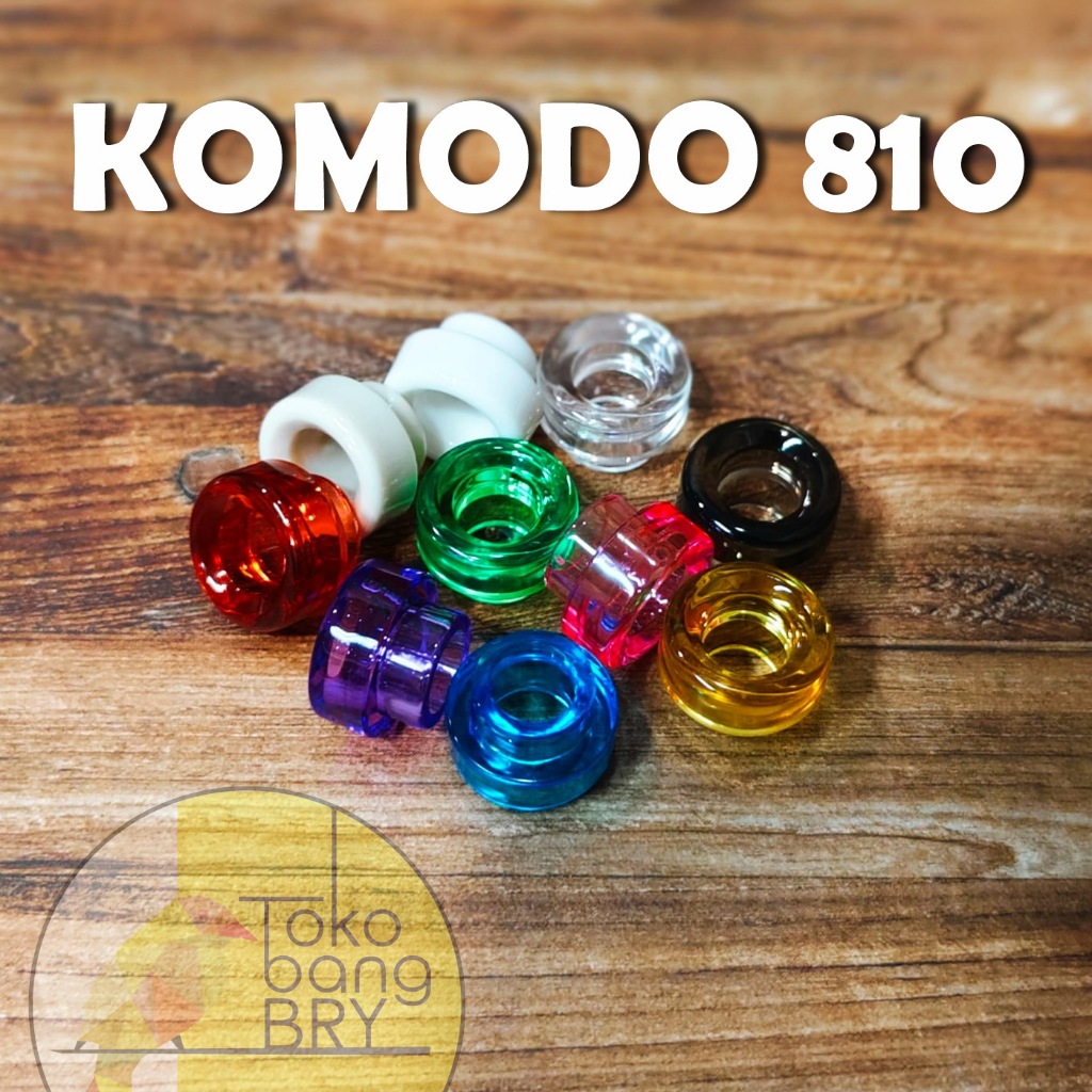 Jual Original Komodo Wide Clear Driptip 810 Anti Panas Drip Tip Adem ...