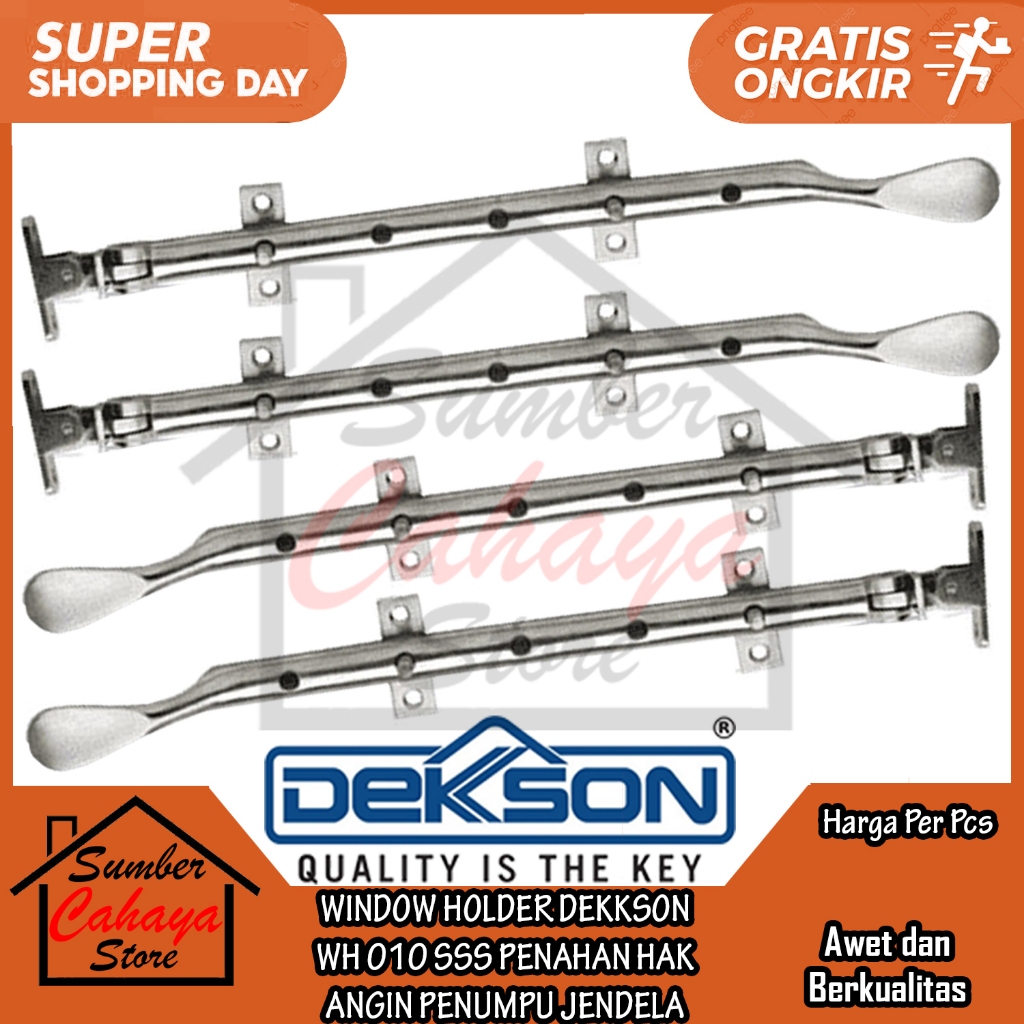 Jual PENYANGGA HAK ANGIN WINDOW HOLDER DEKKSON WH 010 SSS PENAHAN ...