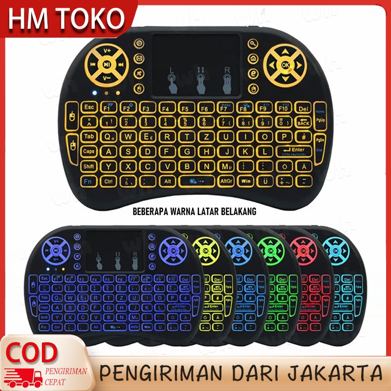 Jual HM TOKO Rii Mini Keyboard Wireless i8 Touchpad Air Mouse 3 COLOUR ...