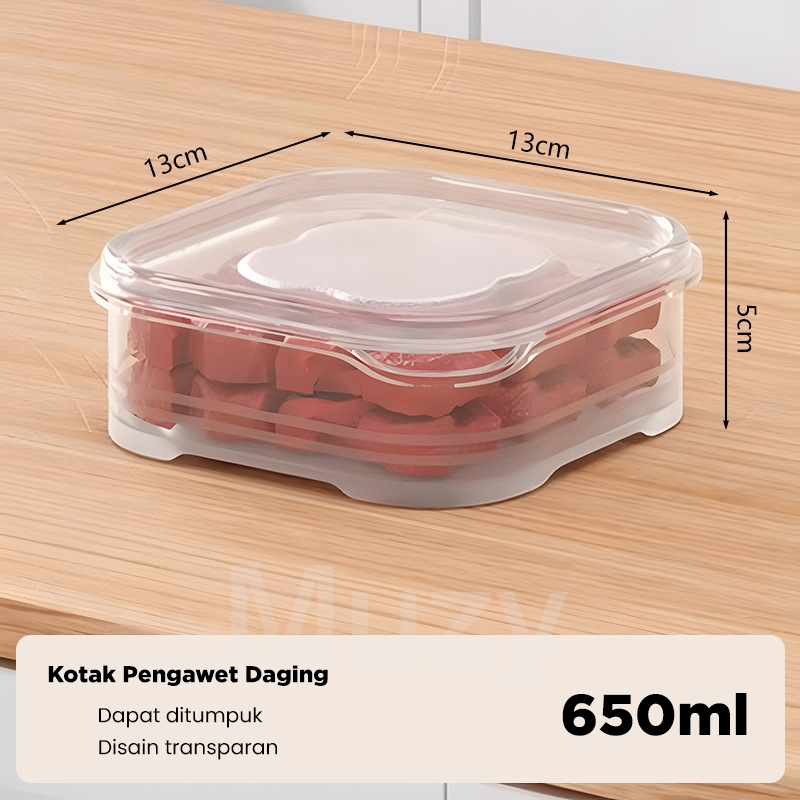 Jual Muzy Kotak Penyimpanan Kulkas Tempat Penyimpanan sayur Food ...