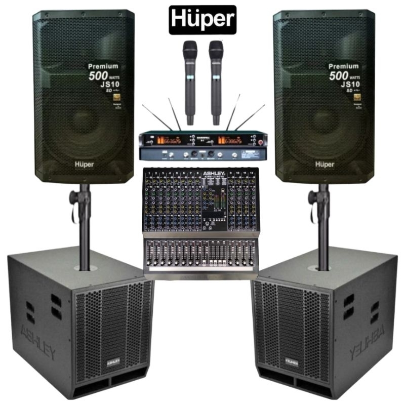 Jual Paket sound system huper 15 inch subwoofer aktif ashley outdoor ...