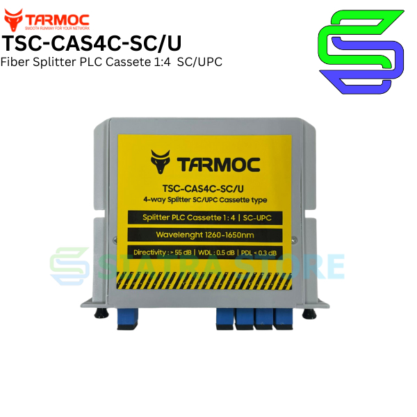Jual Splitter FO 1:4 SC/UPC | Splitter 1:4 Box Cassette Fiber Optic ...