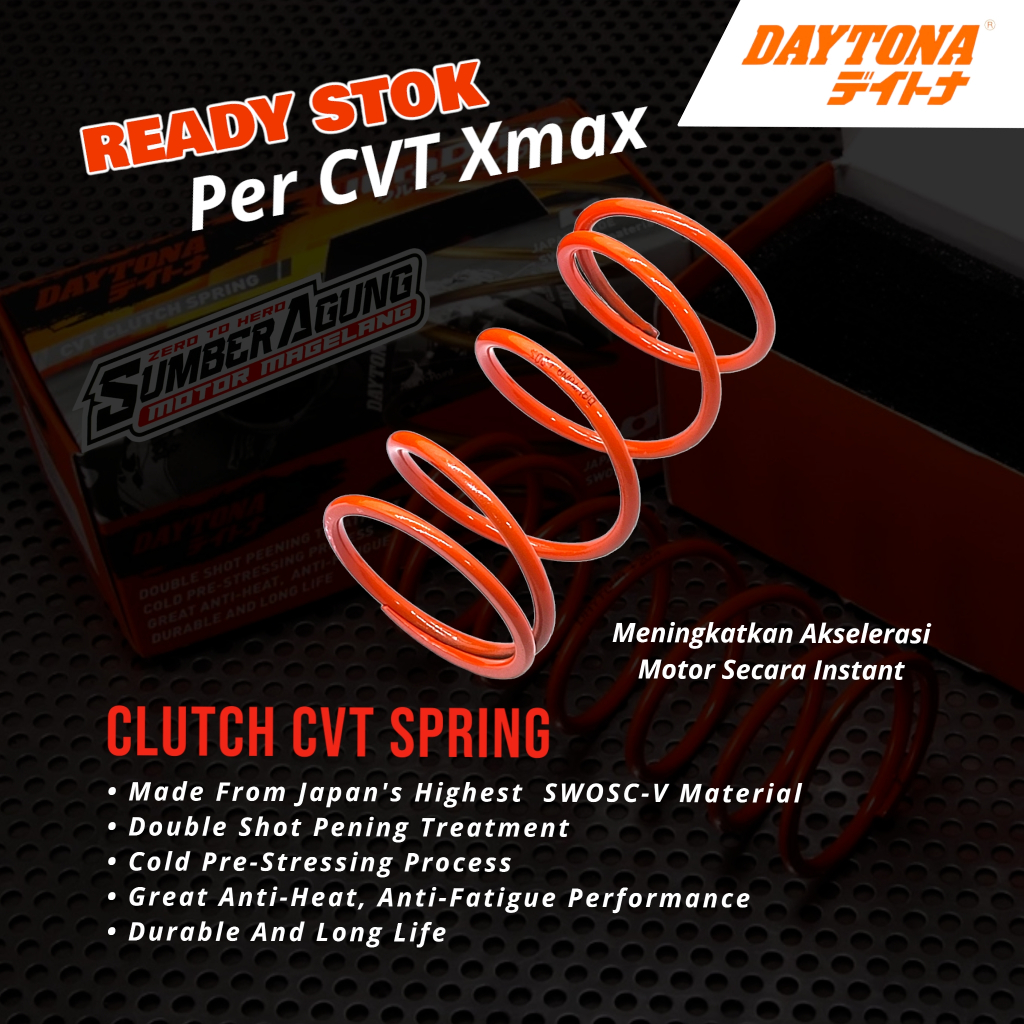 Jual PER CVT RACING DAYTONA YAMAHA XMAX X MAX 250CC 1500 RPM 5265 ...