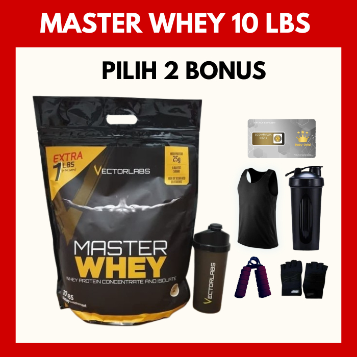 Jual Vectorlabs Master Whey 10 lbs 4500 gram Susu Whey Protein Isolate ...