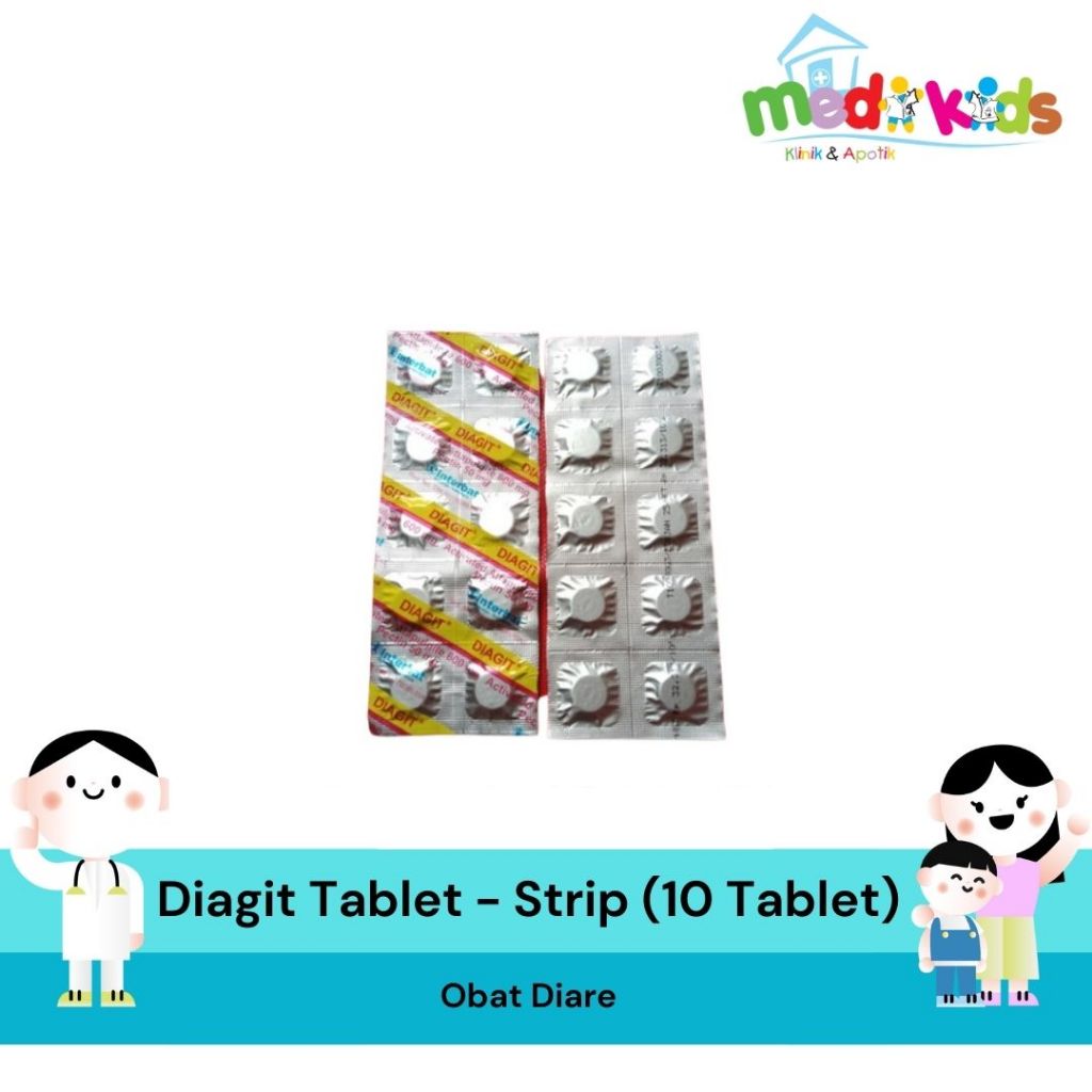 Jual Diagit Tablet Strip Diare | Shopee Indonesia