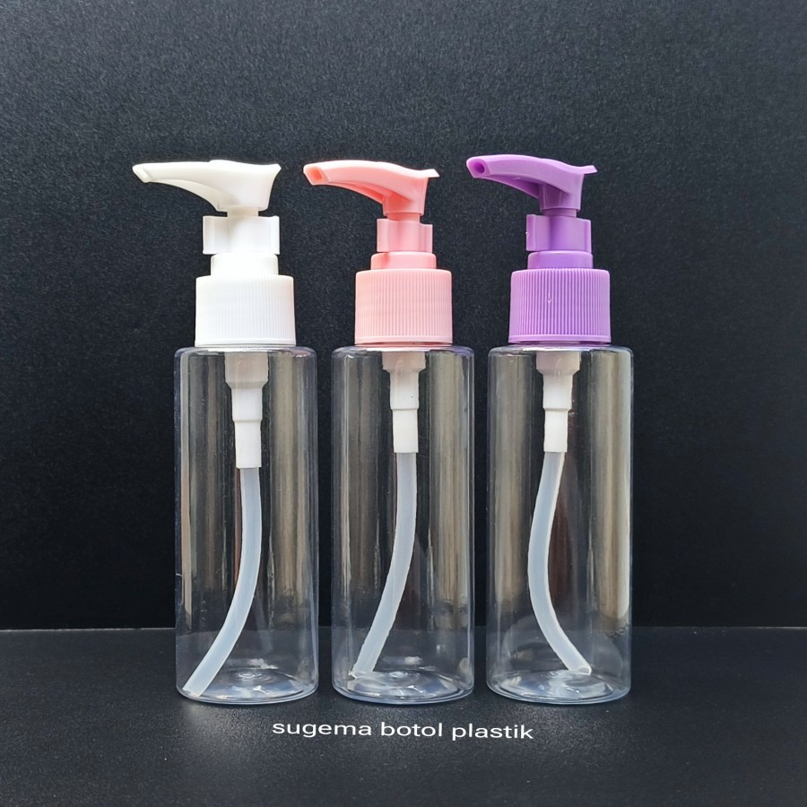 Jual Botol Pump 100ml Rf Bening / Botol Plastik 100ml Pump Clip Lock Plastik | Shopee Indonesia