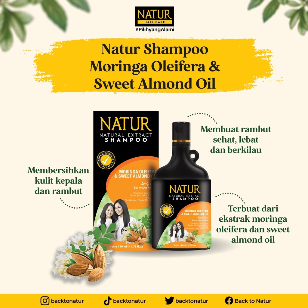Jual NATUR HAIR CARE SERIES Shampoo | Tonic | Vitamin | Conditioner | Serum (Ginseng Aloevera ...