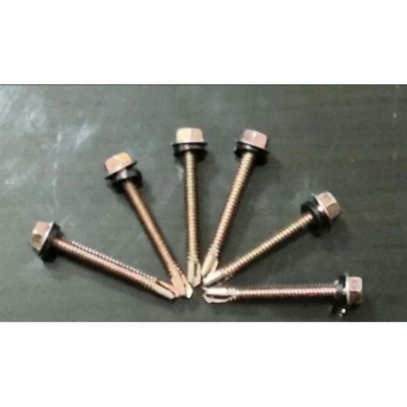 Jual SEKRUP/BAUT ATAP/ SCREWS ROOFING /FIXING SCREWS /LITEROOF (10 pcs ...