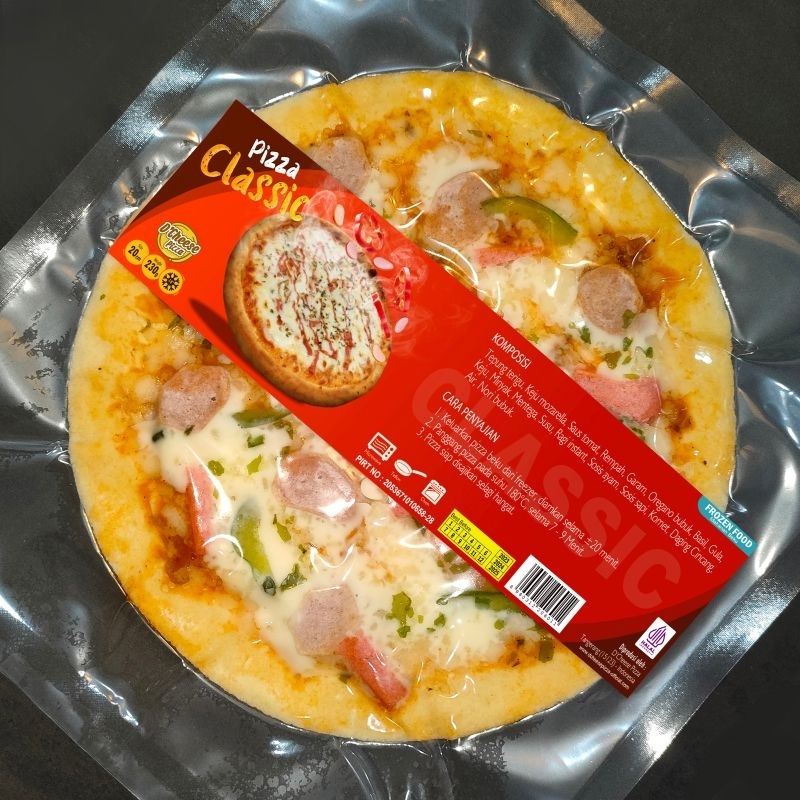 Jual frozen dcheese pizza piza meat cheese keju tuna peperoni smoked ...