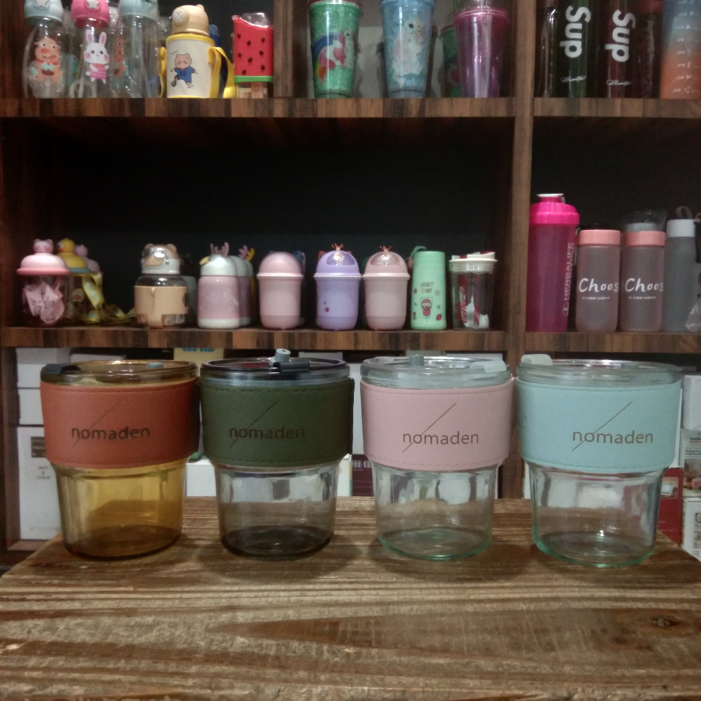 Jual GELAS POUCH GRAFIR GELAS TUMBLER KOPI 400ml GELAS POUCH BM219 ...