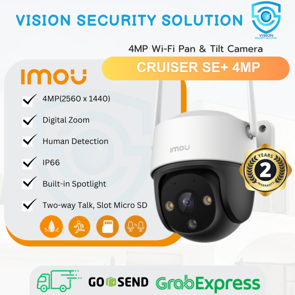 Jual CCTV IP Smart Wireless Imou Cruiser SE+ 4MP IPC-S41FEP Two-way ...