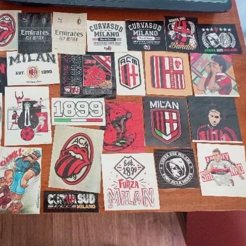 Jual Ac Milan Stiker Pack 2024 Desain Jersey Maldini Curva Sud Dll ...