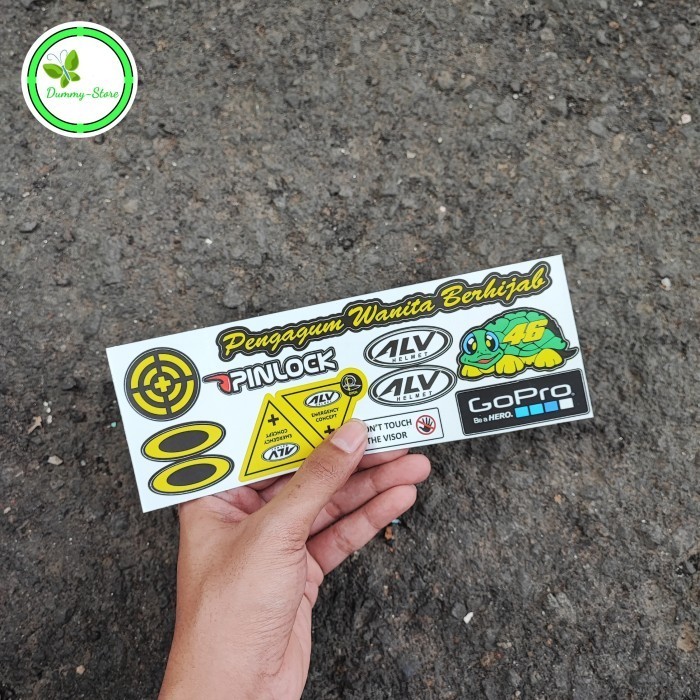 Jual Stiker / Sticker Visor Helm ALV / STIKER VISOR ALV ANTI AIR ...