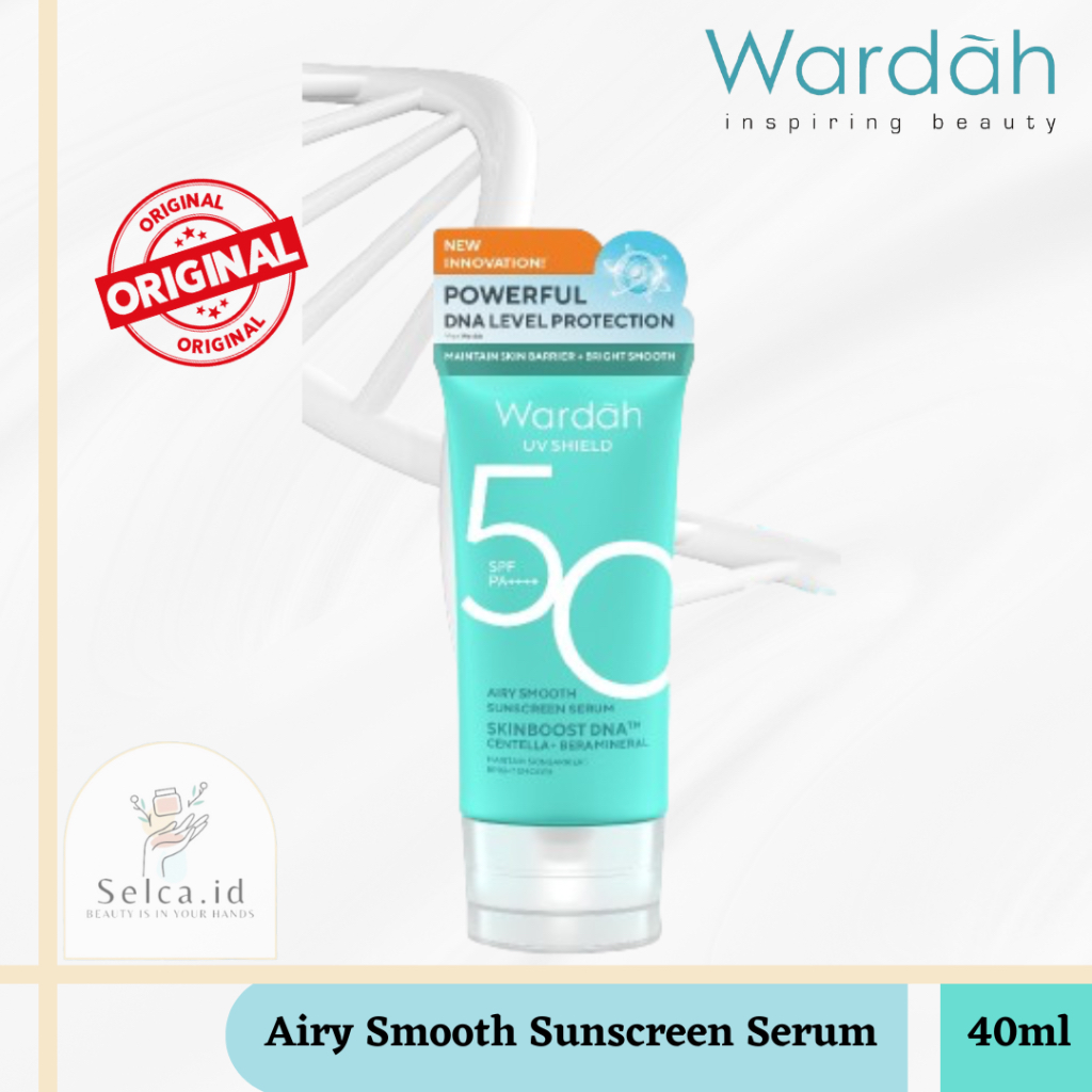 Jual Wardah UV Shield Airy Smooth Sunscreen Serum SPF 50 PA++++ 40ml | Shopee Indonesia