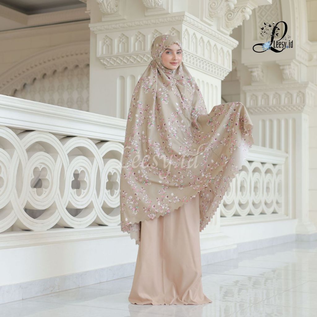 Jual Leesy.id - Mukena Travelling Laser Cut Motif Floretta, Lindsay ...