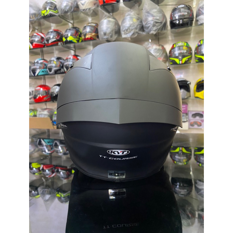 Jual HELM KYT TT COURSE BLACK DOFF FULL FACE KYT TT-COURSE | Shopee ...