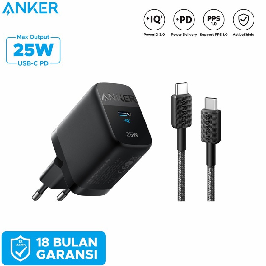Jual KODE P57W Kabel Charger Anker 322 USBC to USBC Cable 3ft Braided ...