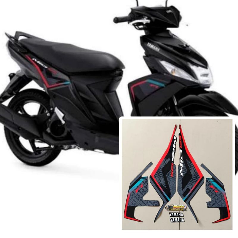 Jual stiker striping Yamaha Mio mio M3 125 2020 hitam full list body ...