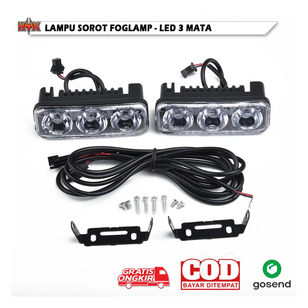 Jual Lampu Tembak Lampu Kabut Lampu sorot 3 Mata Foglamp Lampu Tambahan ...