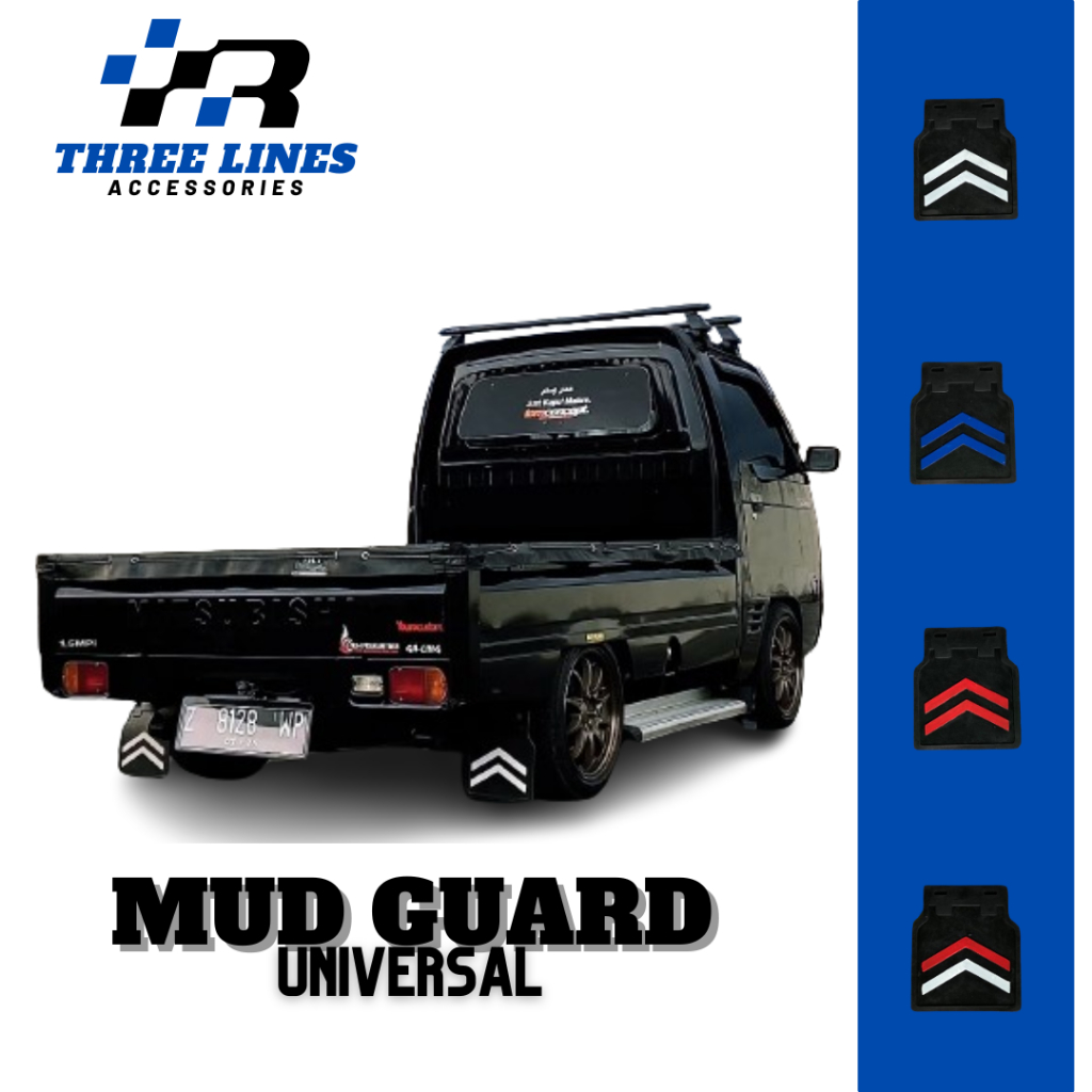 Jual Three lines Mud guard mobil universal karpet lumpur mobil minibus ...