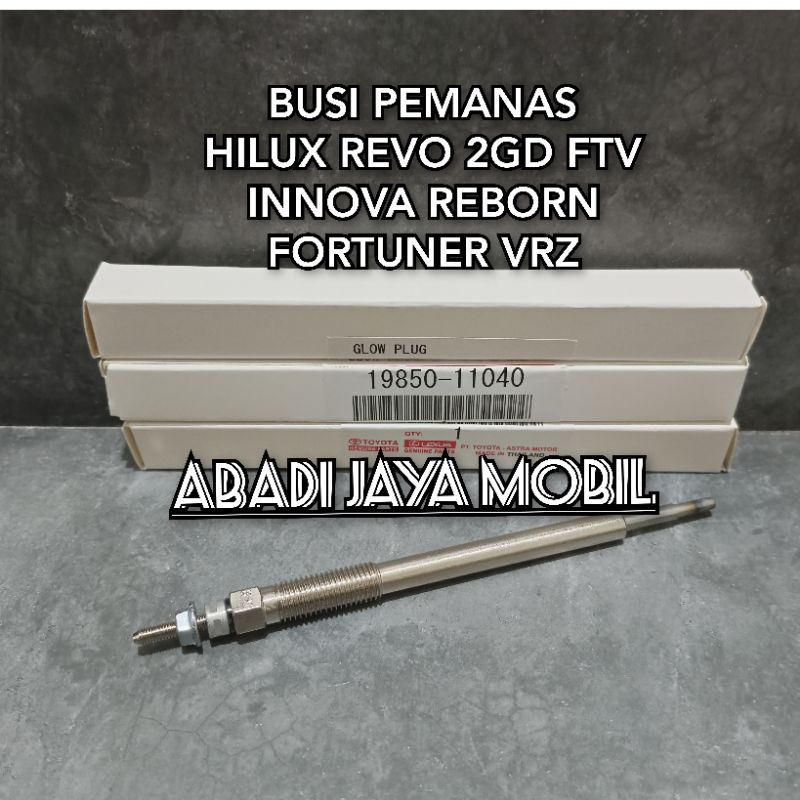 Jual GLOW PLUG BUSI PEMANAS HILUX REVO INNOVA REBORN FORTUNER VRZ 19850 ...