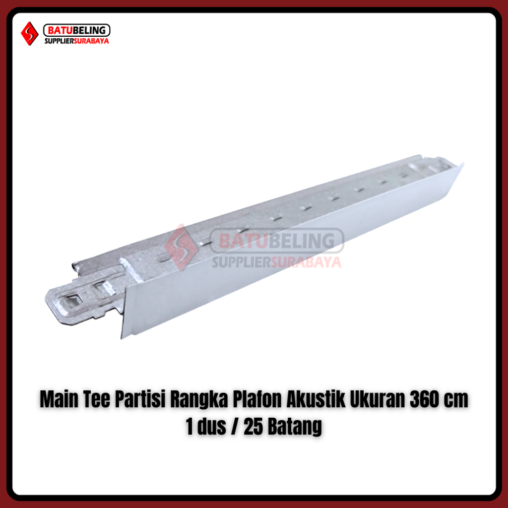Jual Maintee 3.6m / Main tee 360cm / Main tee Rangka Plafon Akustik 1 ...