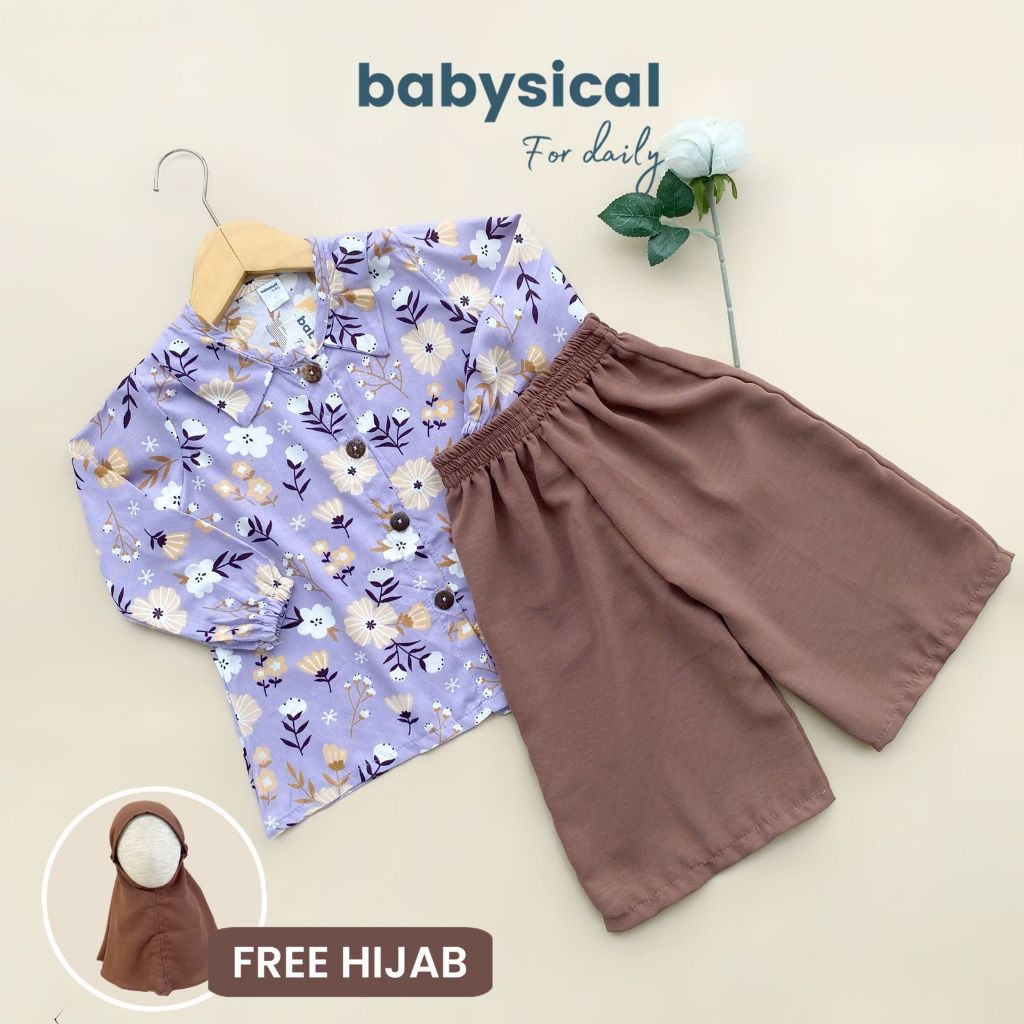 Jual BABYSICAL 1-6 Tahun ARRAYA SETCEL - Setelan Celana Tunik Baju Anak ...