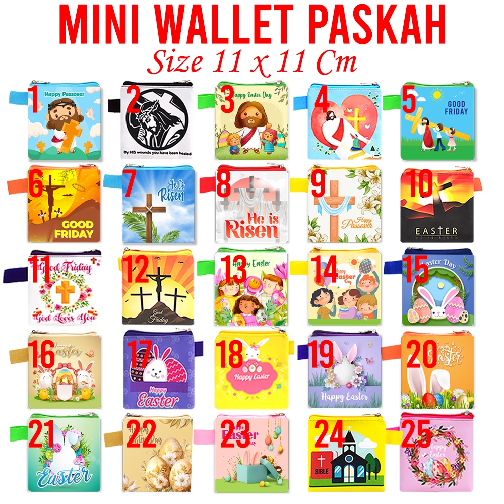 Jual CUSTOM Dompet Paskah Bisa Tambah Nama Easter Good Friday ...