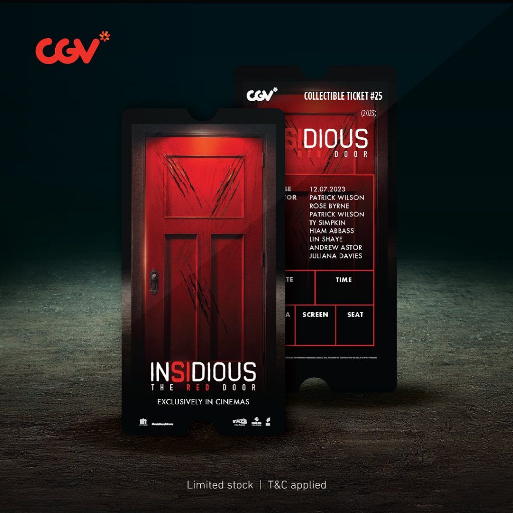 Jual Collectible Ticket Insidious The Red Door Card Official CGV ...