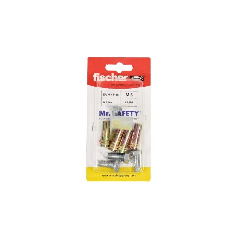 Jual Fischer Set Sekrup dan Angkur EA M8 4 pcs / Dynabolt / Baut Beton ...