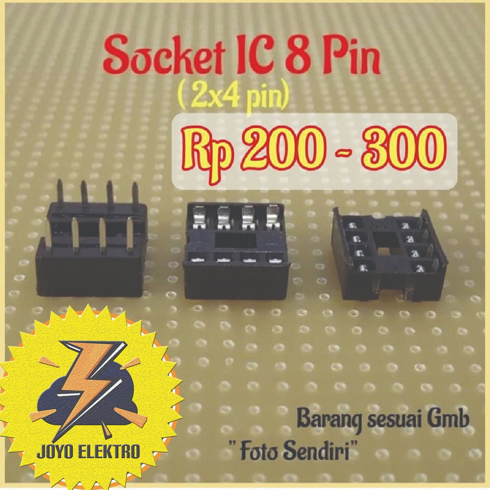 Jual socket IC 8 pin soket 2 x 4 kaki socket IC 8 piN | Shopee Indonesia