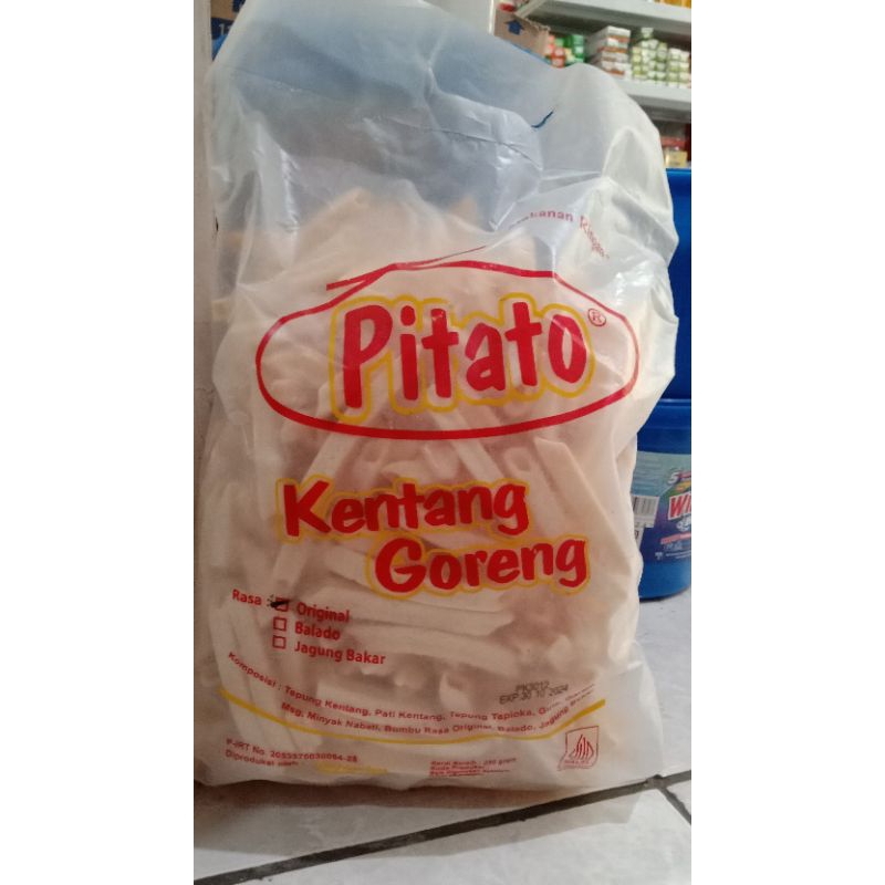 Jual Potato pitato /vistato / qiu-qiu kentang goreng kemasan | Shopee ...