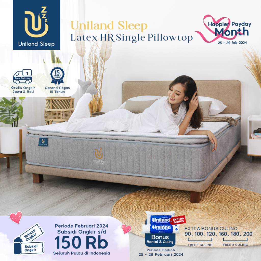 Jual Uniland Sleep 160x200 / Queen Size / Ukuran No 2 / Kasur Busa ...