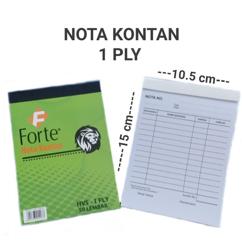 Jual Nota Manual/Kontan Kecil Merk Forte | Shopee Indonesia
