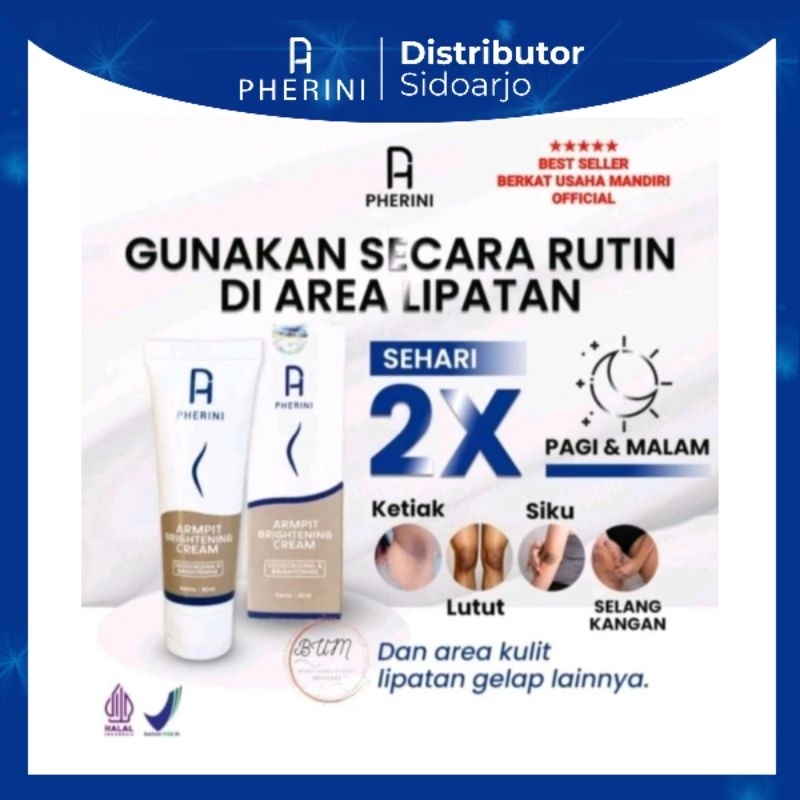 Jual PHERINI Armpit Cream Pemutih Ketiak Original BPOM Garansi 100% ...
