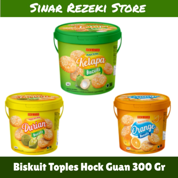Jual biskuit hock guan 300gr / biskuit kelapa / biskuit durian ...