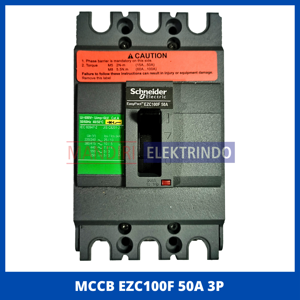 Jual MCCB SCHNEIDER EZC100F 50A 3P EasyPact | Shopee Indonesia