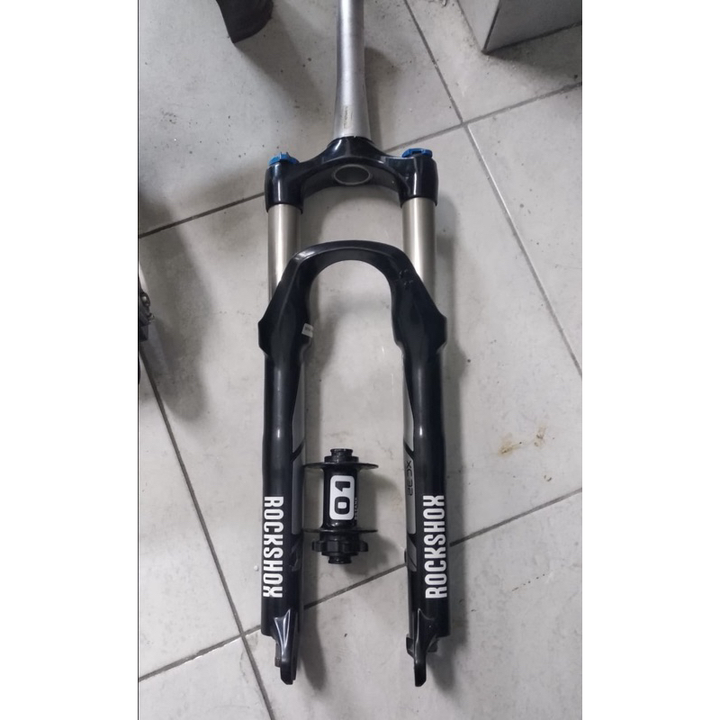 Jual Fork rockshox xc 32 26 +frot hub octane one ta 15 100mm | Shopee ...