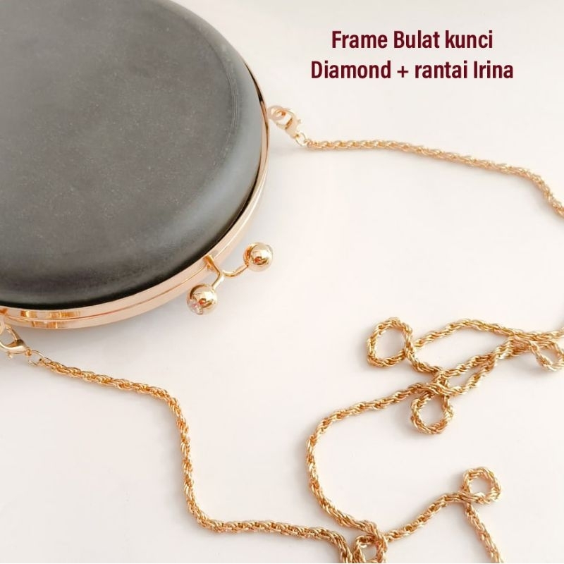 Jual Frame Bulat Diamond plus rantai | Shopee Indonesia