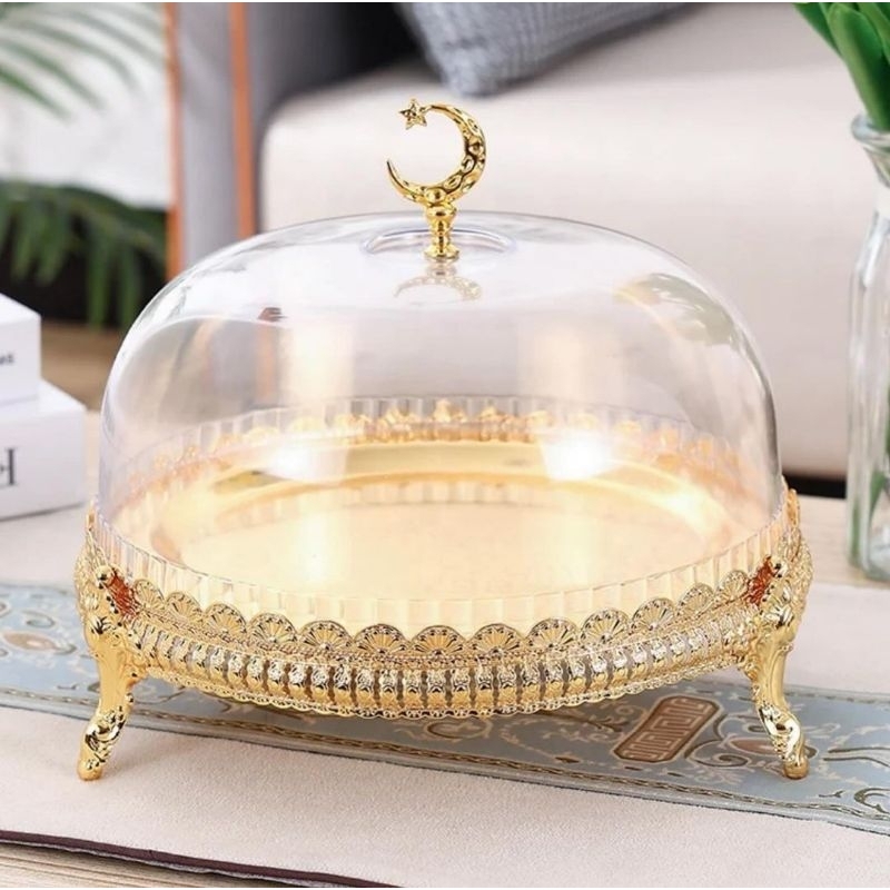 Jual MOROCCAN CAKE STAND Gold Eid / Ramadhan Series Cake Stand Gold ...