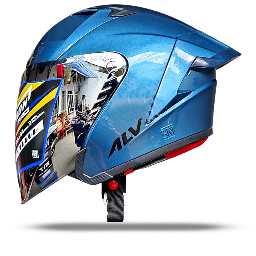 Jual ALV ULTRON PRO - HELM HALF FACE PUTIH SOLID STANDART SNI / HELM ...