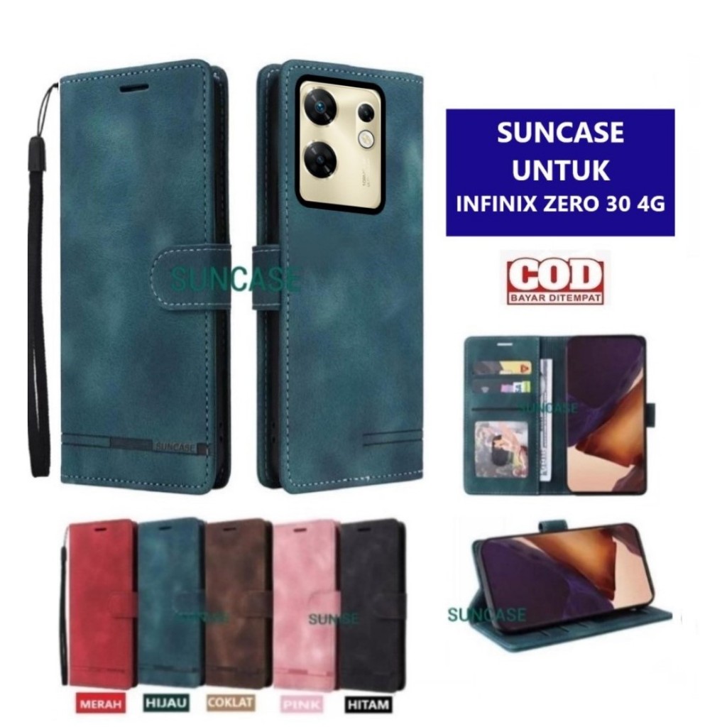 Jual Case ZERO 30 4G INFINIX model flip buka tutup case kulit ada ...