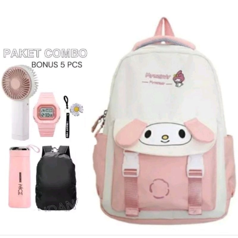 Jual Tas Sekolah SANRIO Anak Perempuan kuromi paket Combo Ransel Wanita Tas punggung | Shopee ...