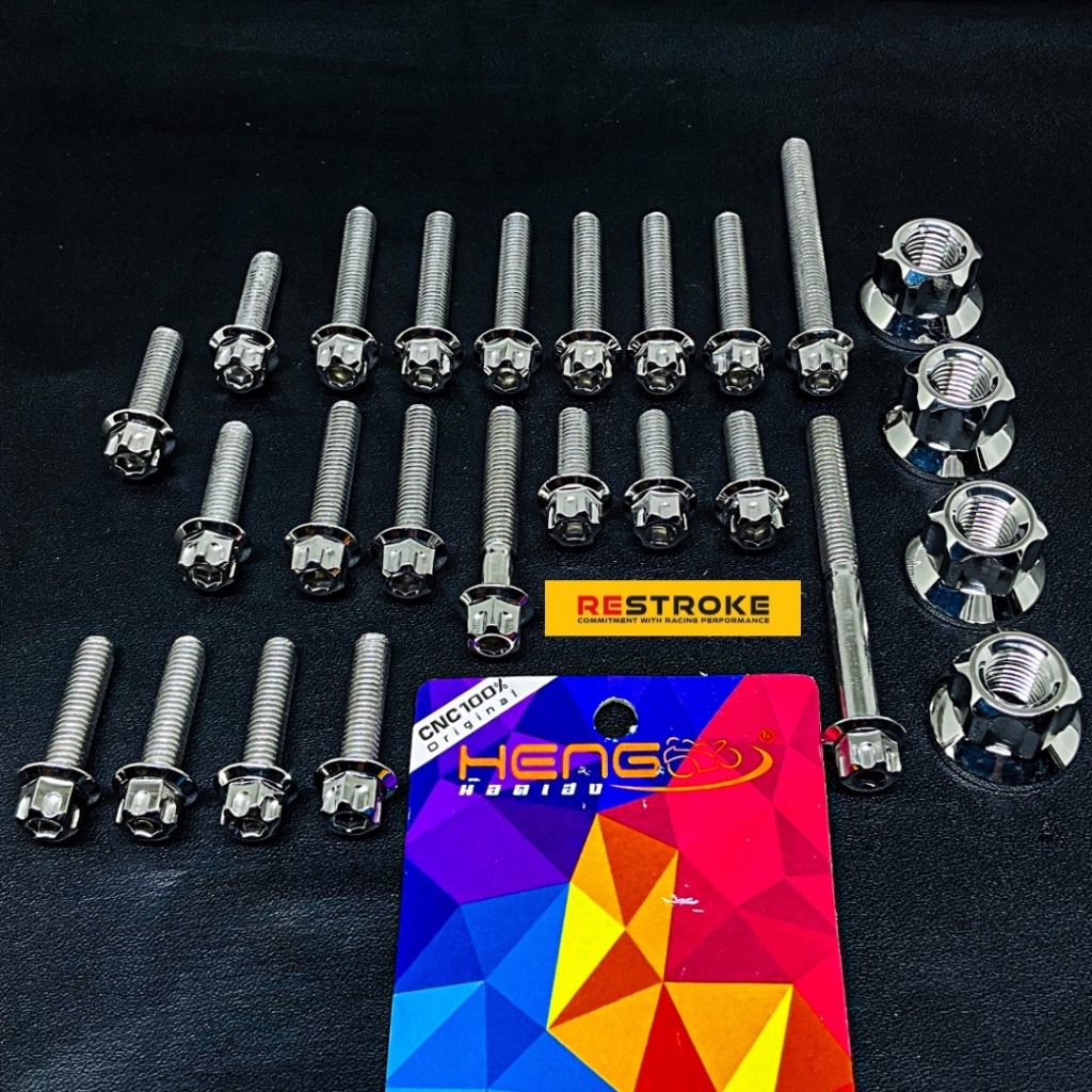 Jual BAUT RX KING BLOK KALTER BAK KOPLING MAGNET KANAN KIRI FULL SET MUR BLOK BAUT MANIFOLD ...