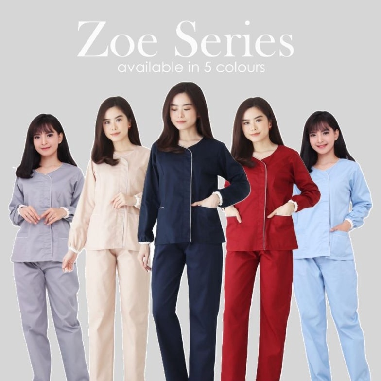 Jual 1111 MALL Renne Baju Seragam Suster Zoe Long Sleeve Lengan Panjang ...