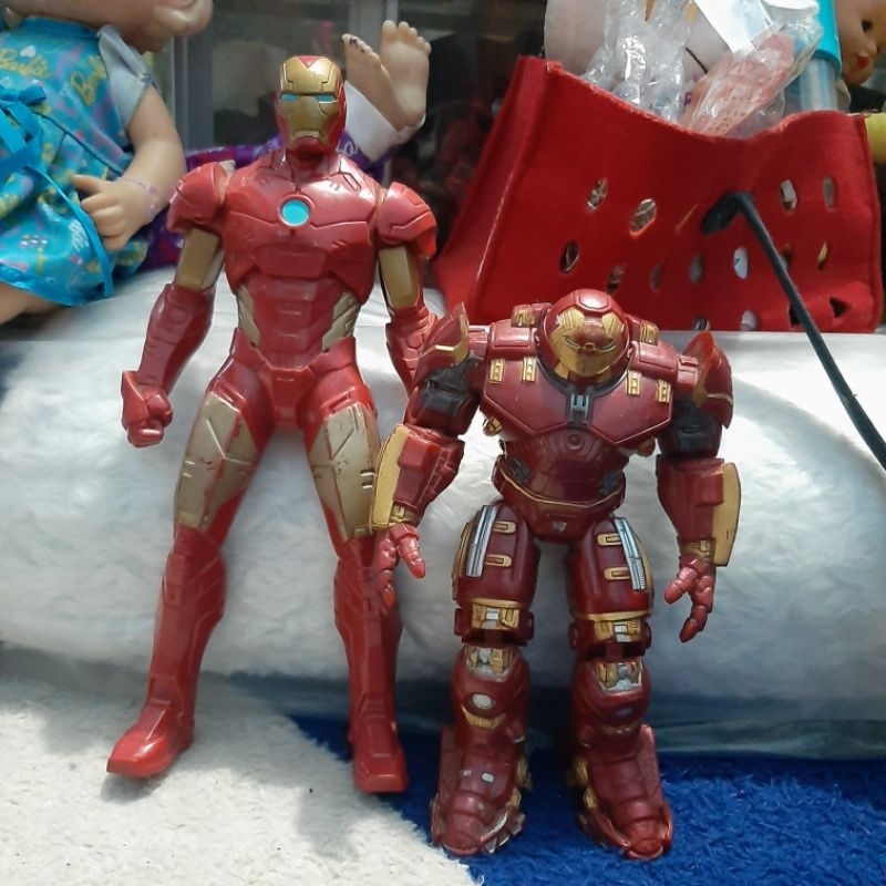 Jual mainan / figure dikoleksi iron man hasbro & iron man hulkbuster no ...