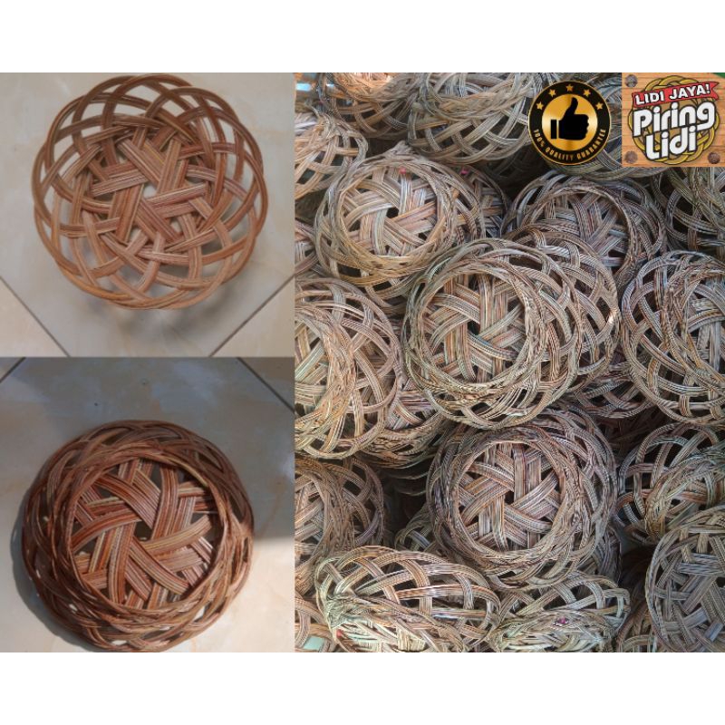 Jual piring lidi piring anyaman piring makan anyaman rotan tempat makan ...