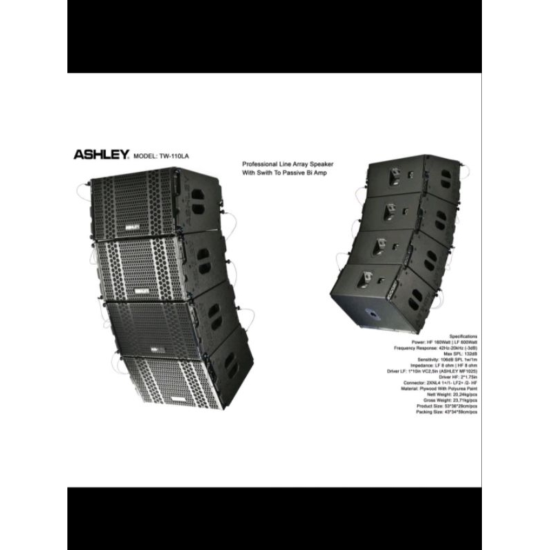 Jual SPEAKER LINE ARRAY ASHLEY TW110LA TW 110 LA 10 INCH ORIGINAL ...