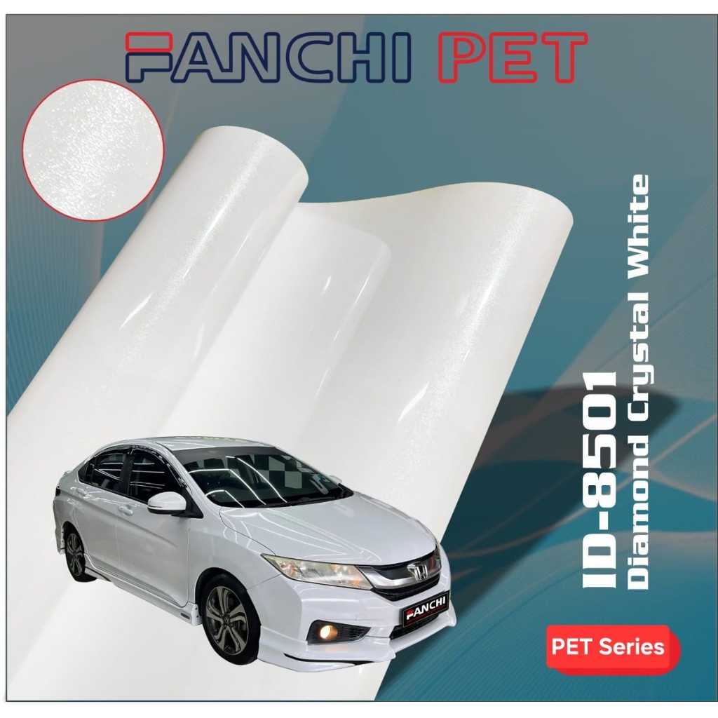Jual 50cm Sticker FANCHI ID-8501 Glossy Diamond Crystal White PET per ...
