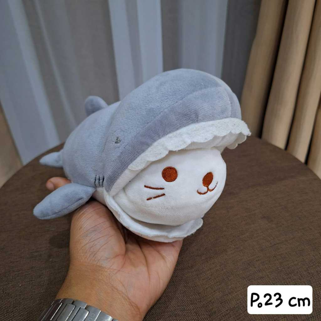 Jual Boneka Anjing Laut Seal Kostum Ikan Hiu Shark Kecil Minus Mata ...